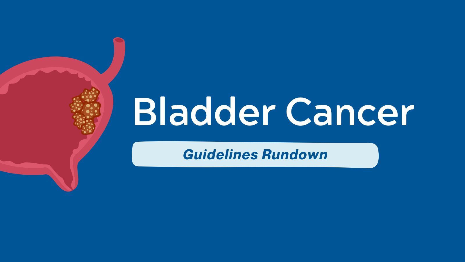 Bladder Cancer - Guidelines Rundown (Bladder Health Awareness Month ...