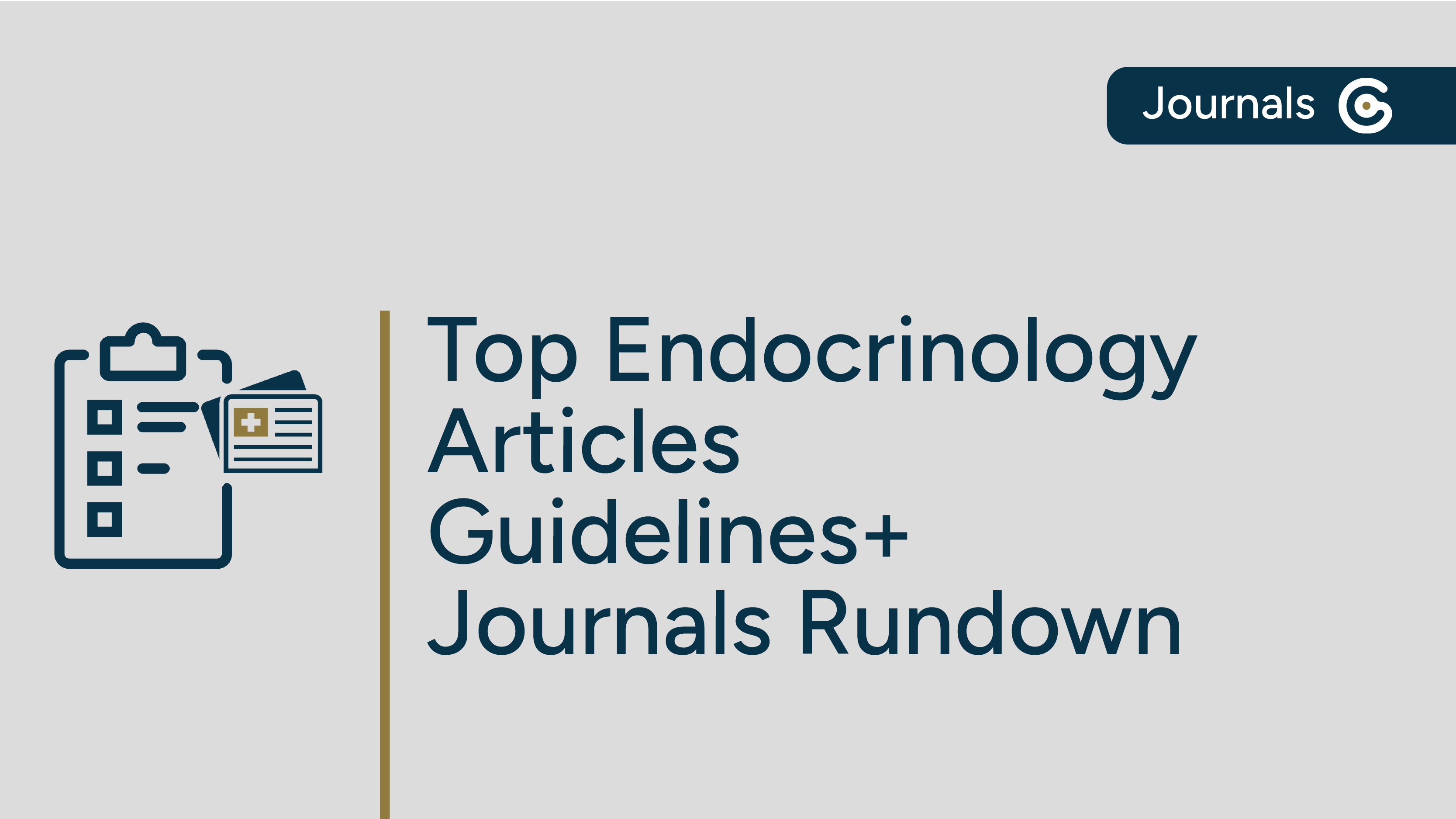 Top Endocrinology Articles Guidelines Journals Rundown Guideline
