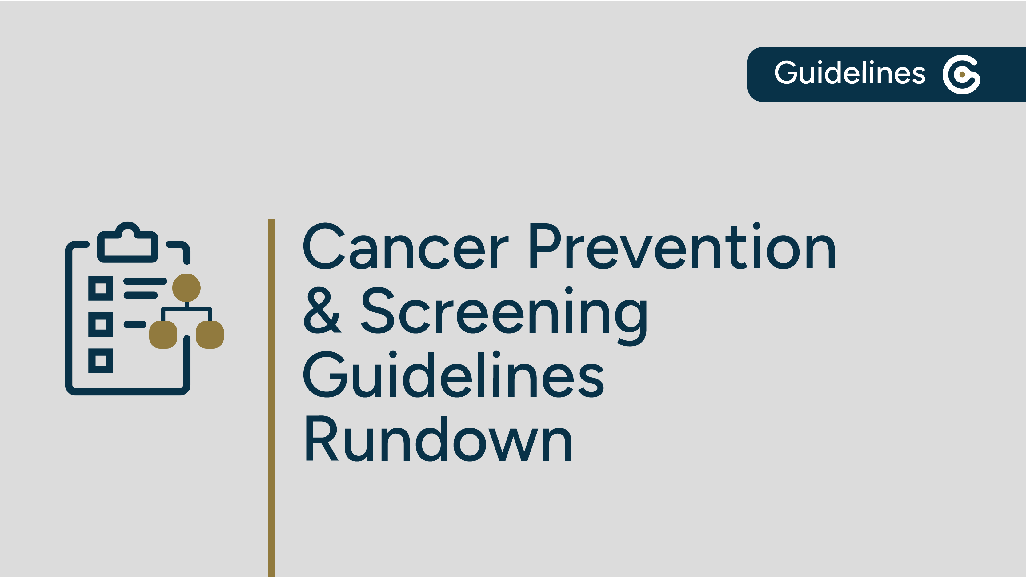 Cancer Prevention & Screening - Guidelines Rundown (Cancer Prevention ...