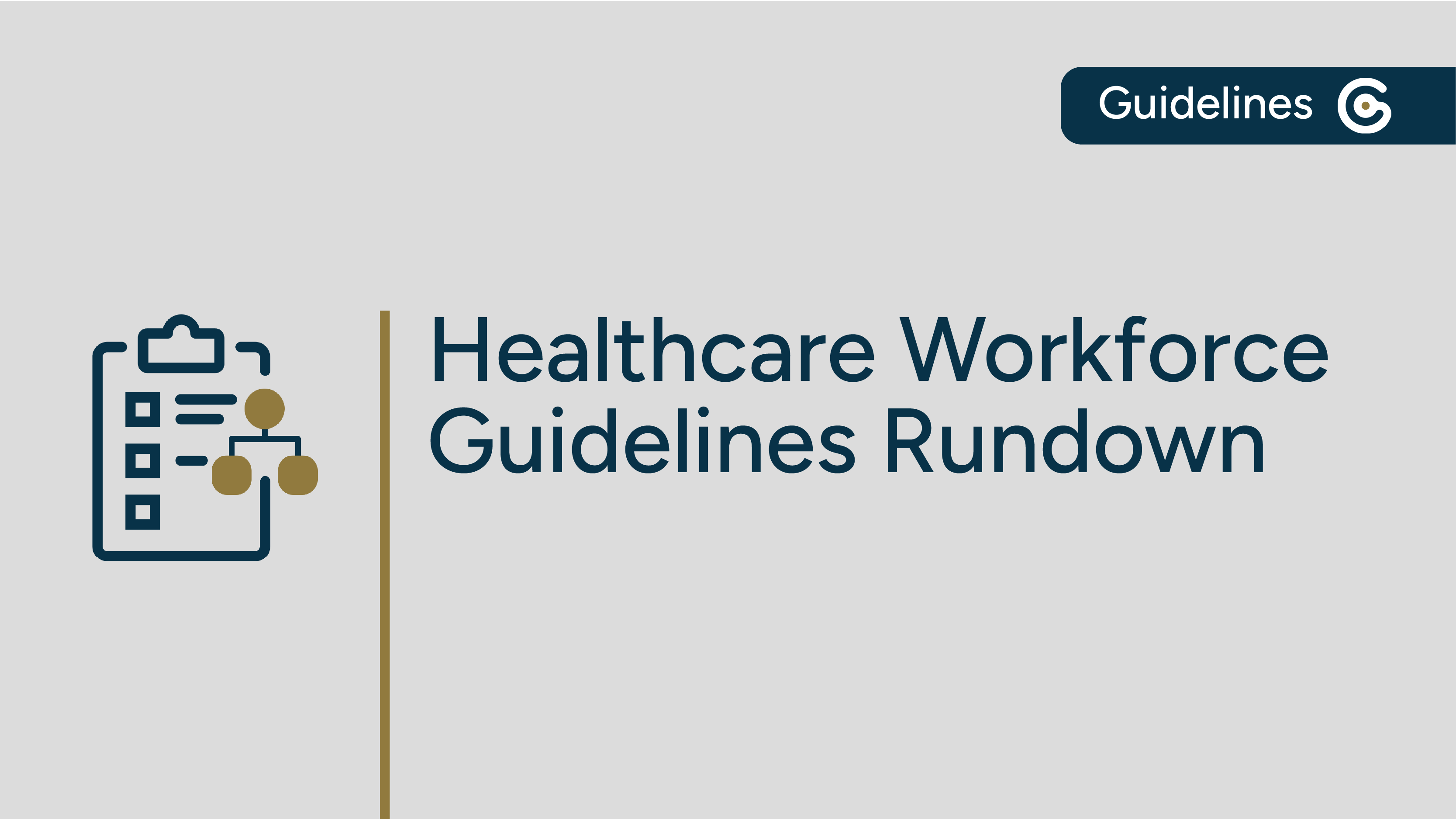 Healthcare Workforce Guidelines Rundown (Health Workforce Well-Being ...