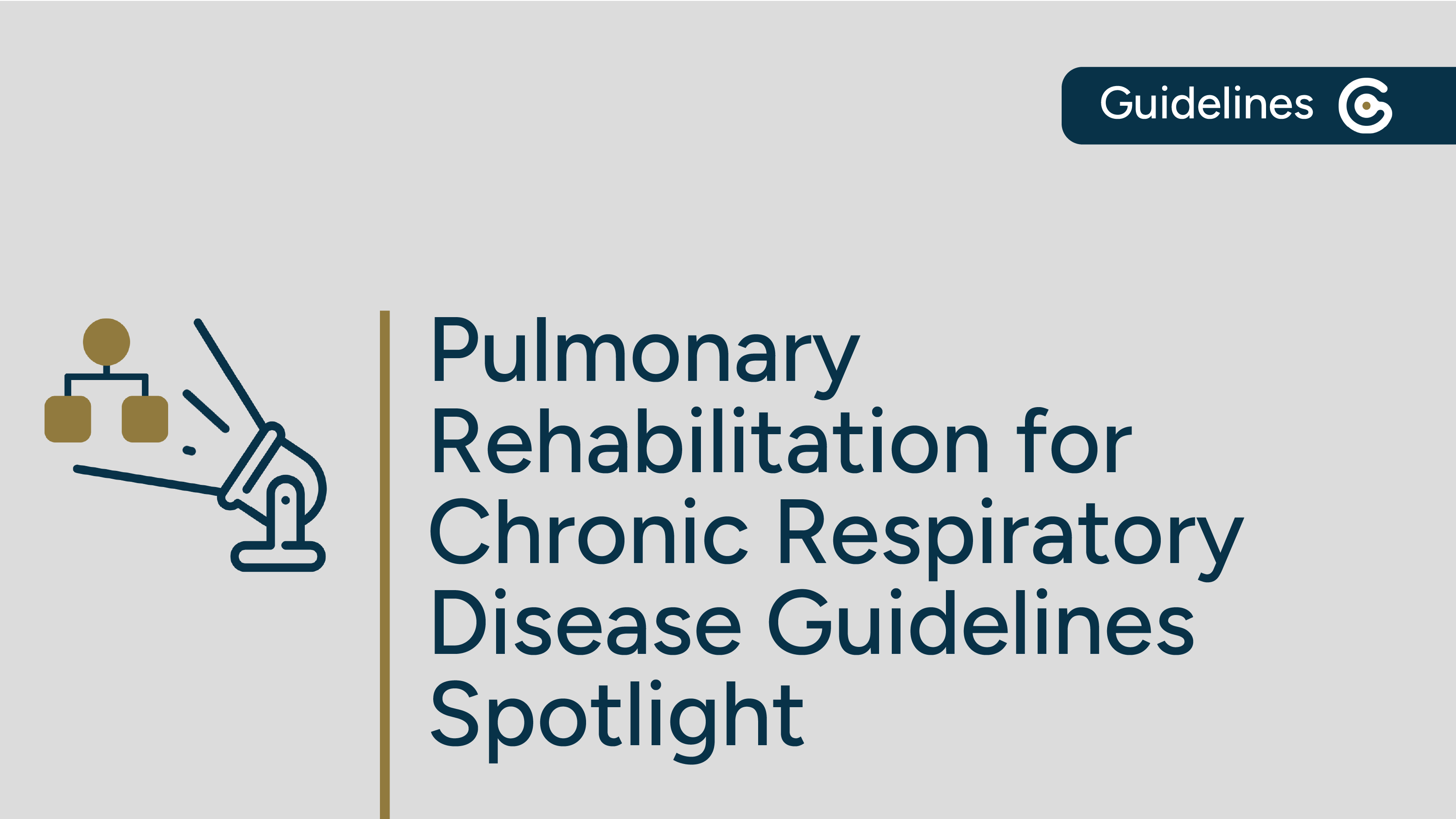 Pulmonary Rehabilitation for Chronic Respiratory Disease Guidelines ...