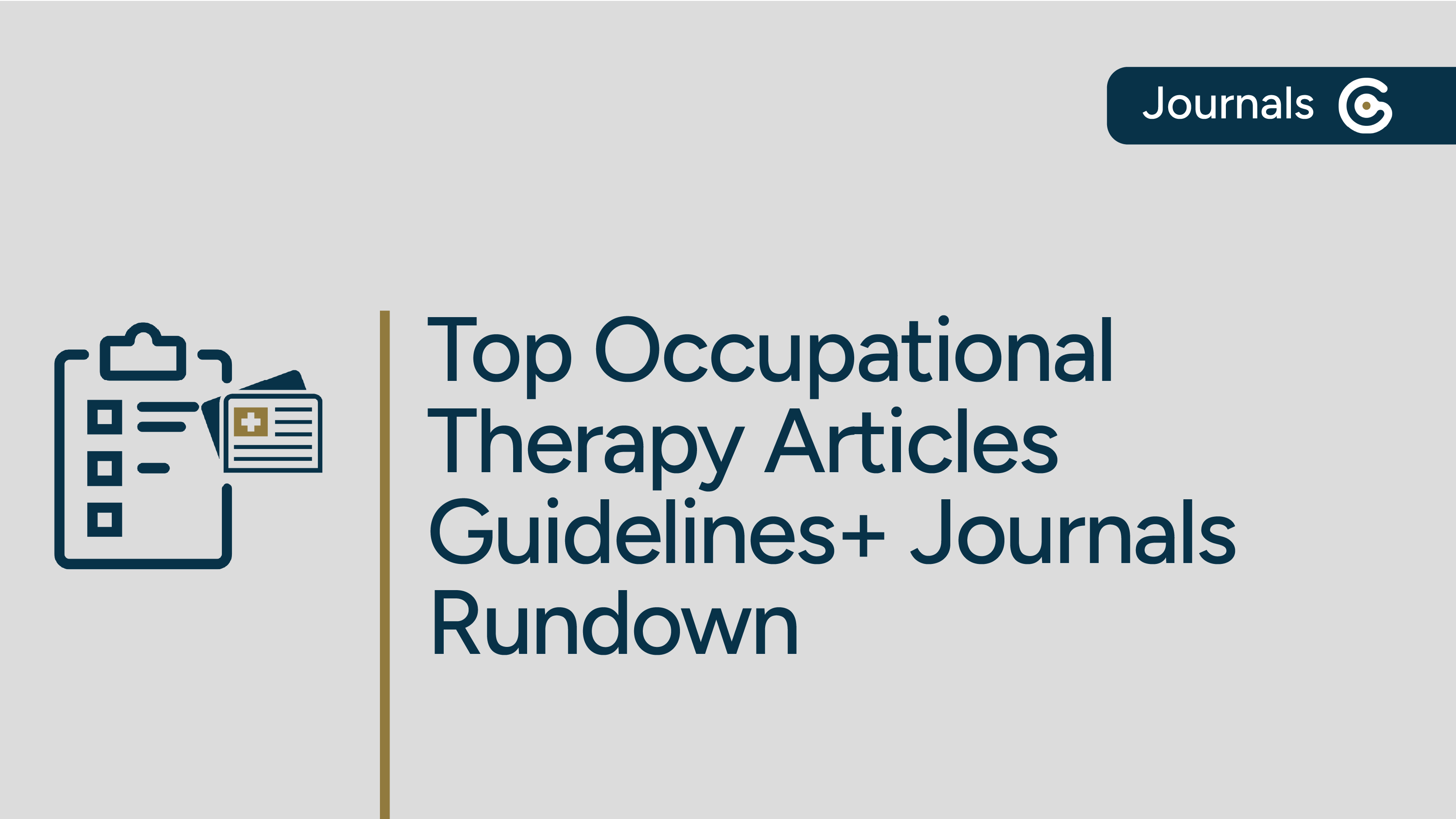 Top Occupational Therapy Articles Guidelines+ Journals Rundown ...