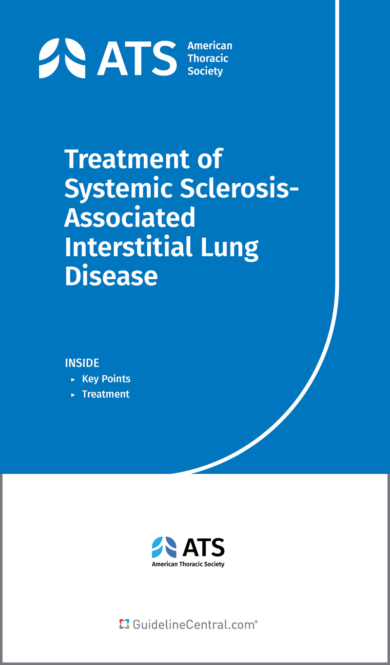 Systemic Sclerosis-Associated Interstitial Lung Disease Guidelines Pocket Guide - Guideline Central