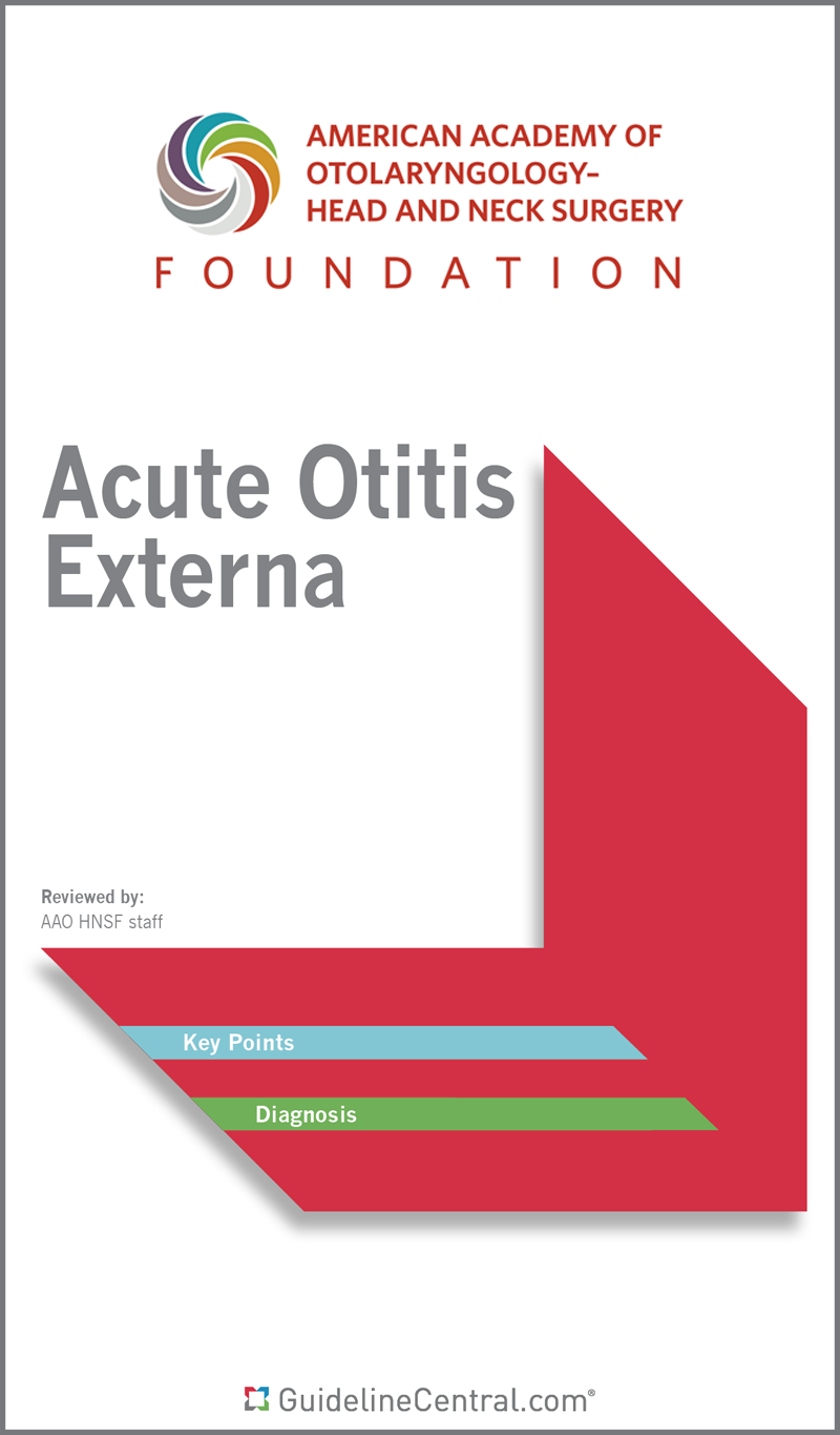 Acute Otitis Externa Guidelines Pocket Guide - Guideline Central