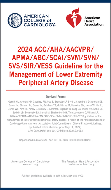 Peripheral Artery Disease Lower Extremity Guidelines Pocket Guide ...